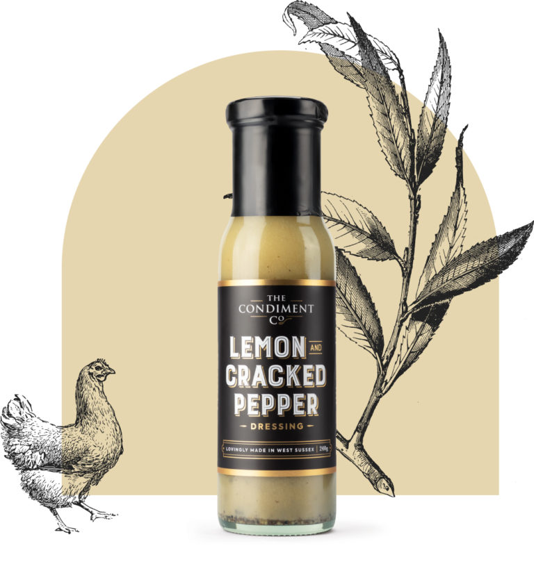 Lemon & Cracked Pepper Dressing, 240g - The Condiment Co